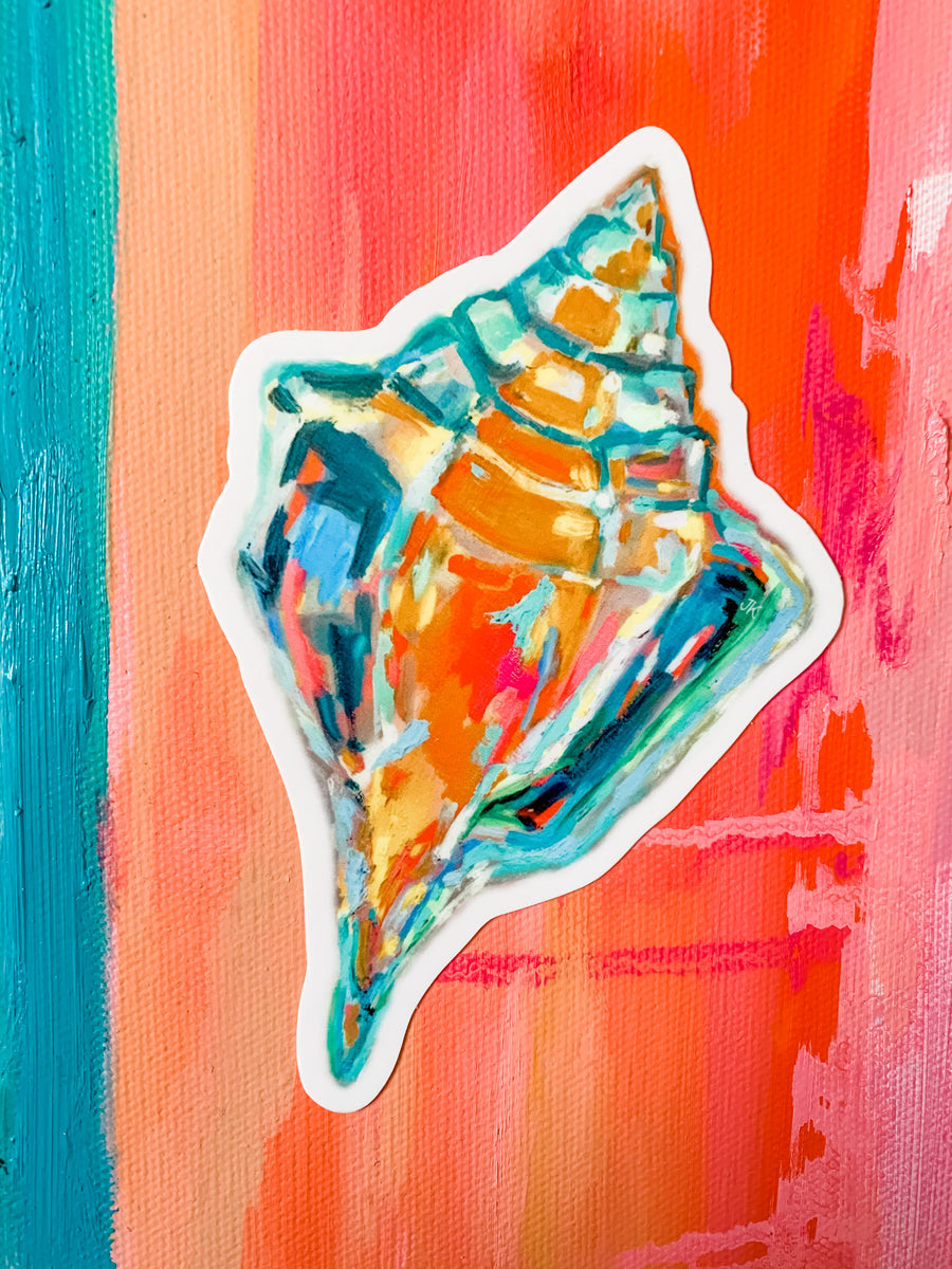 Conch Shell sticker – Jackie Koenig Painting